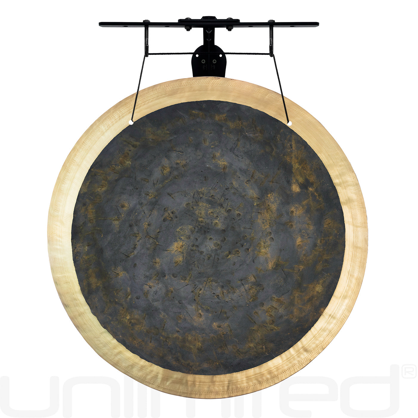 22" Chinese Gongs on the Internal Wave Gong Hanger - Gongs Unlimited