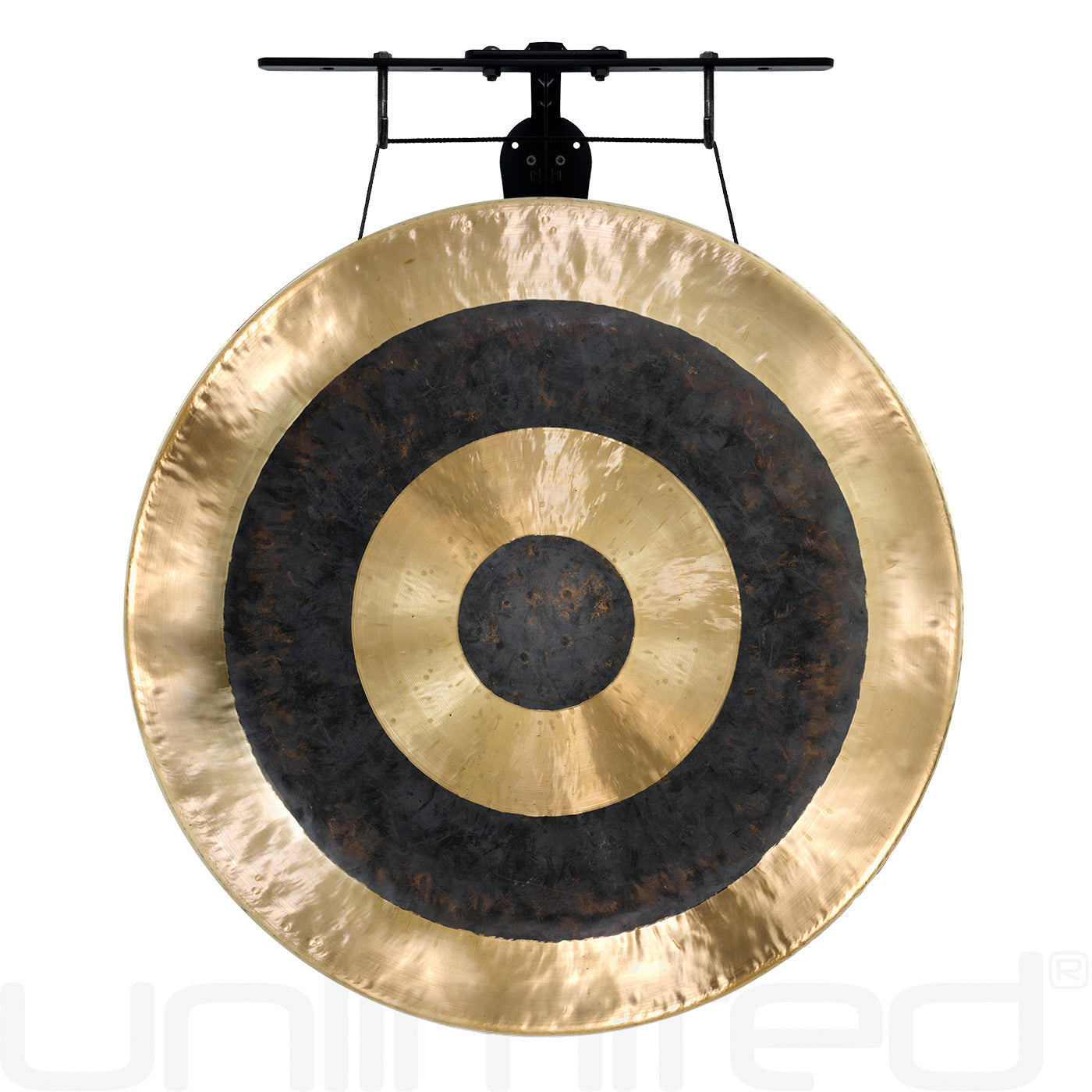 22" Chinese Gongs on the Internal Wave Gong Hanger - Gongs Unlimited