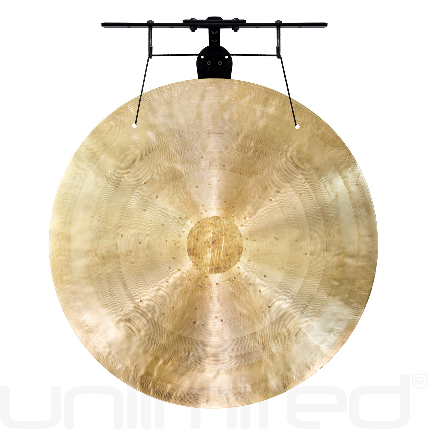 22" Chinese Gongs on the Internal Wave Gong Hanger - Gongs Unlimited