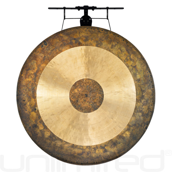 30" to 32" Chinese Gongs on the Internal Wave Gong Hanger - Gongs Unlimited