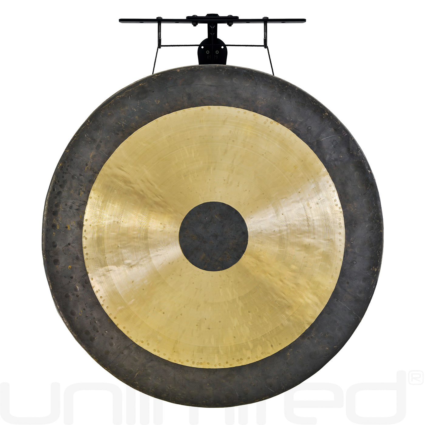 30" to 32" Chinese Gongs on the Internal Wave Gong Hanger - Gongs Unlimited