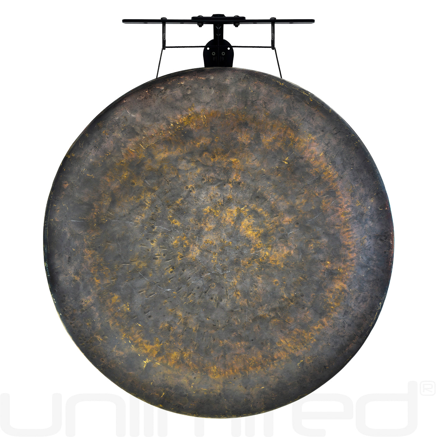 30" to 32" Chinese Gongs on the Internal Wave Gong Hanger - Gongs Unlimited