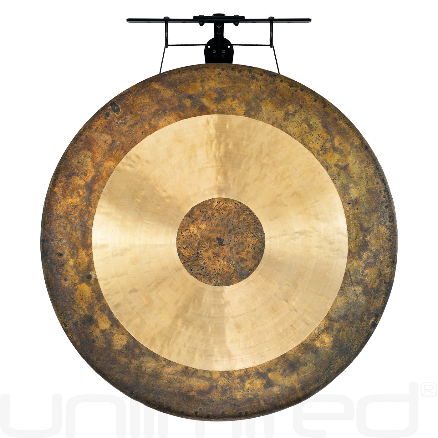 30" to 32" Chinese Gongs on the Internal Wave Gong Hanger - Gongs Unlimited