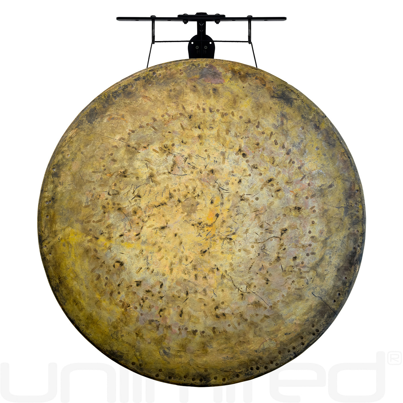 30" to 32" Chinese Gongs on the Internal Wave Gong Hanger - Gongs Unlimited