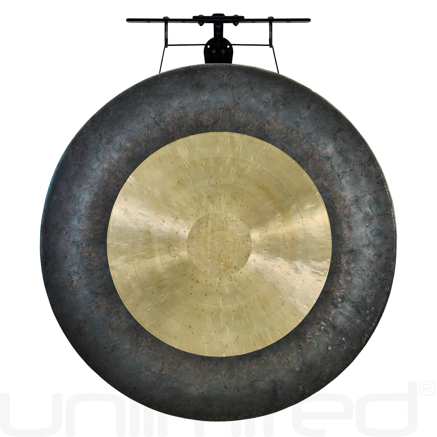 30" to 32" Chinese Gongs on the Internal Wave Gong Hanger - Gongs Unlimited