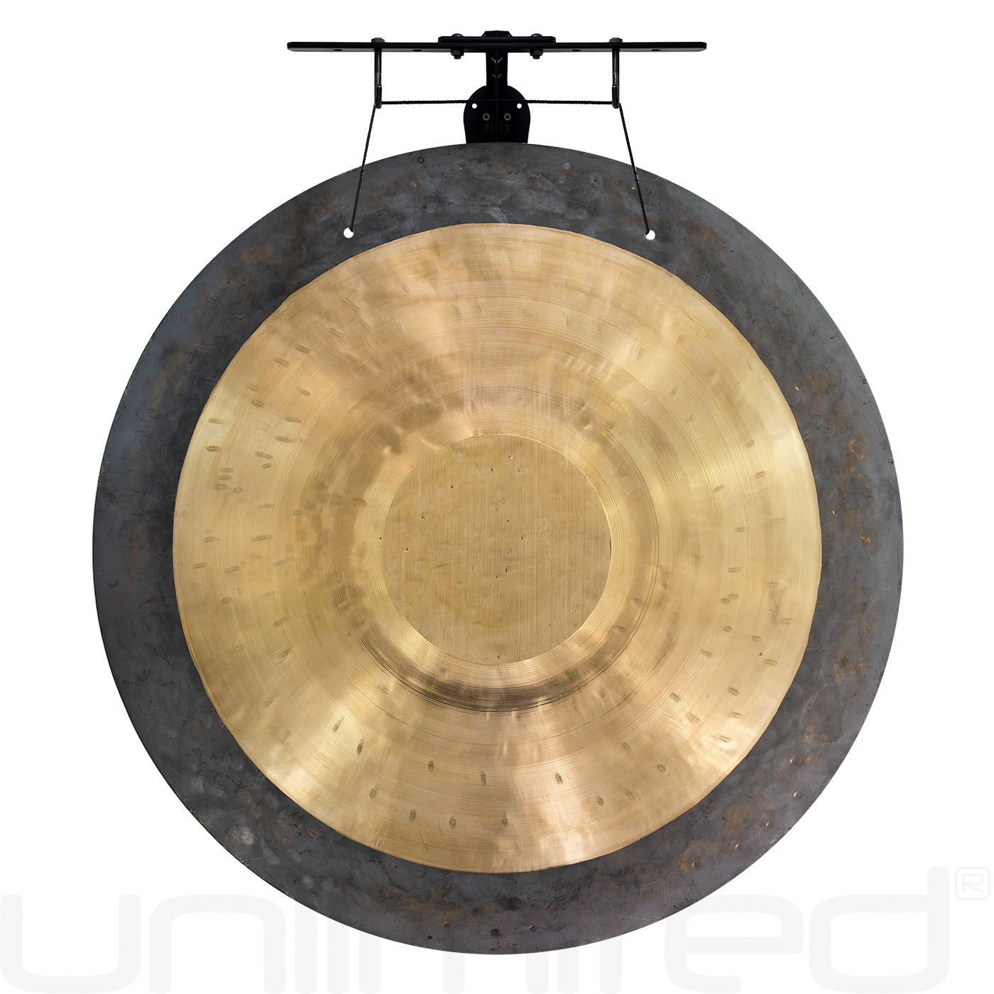 30" to 32" Chinese Gongs on the Internal Wave Gong Hanger - Gongs Unlimited