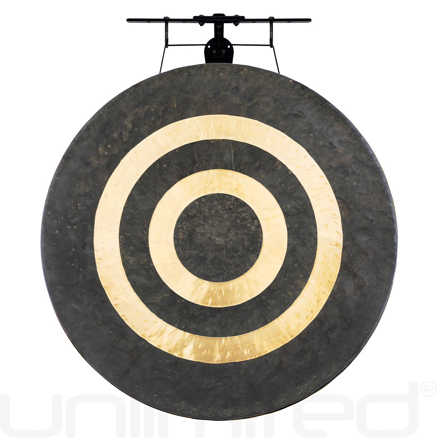 30" to 32" Chinese Gongs on the Internal Wave Gong Hanger - Gongs Unlimited