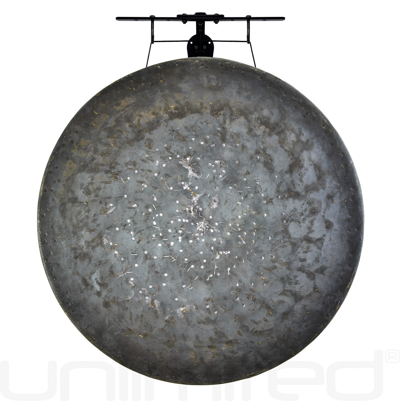 30" to 32" Chinese Gongs on the Internal Wave Gong Hanger - Gongs Unlimited