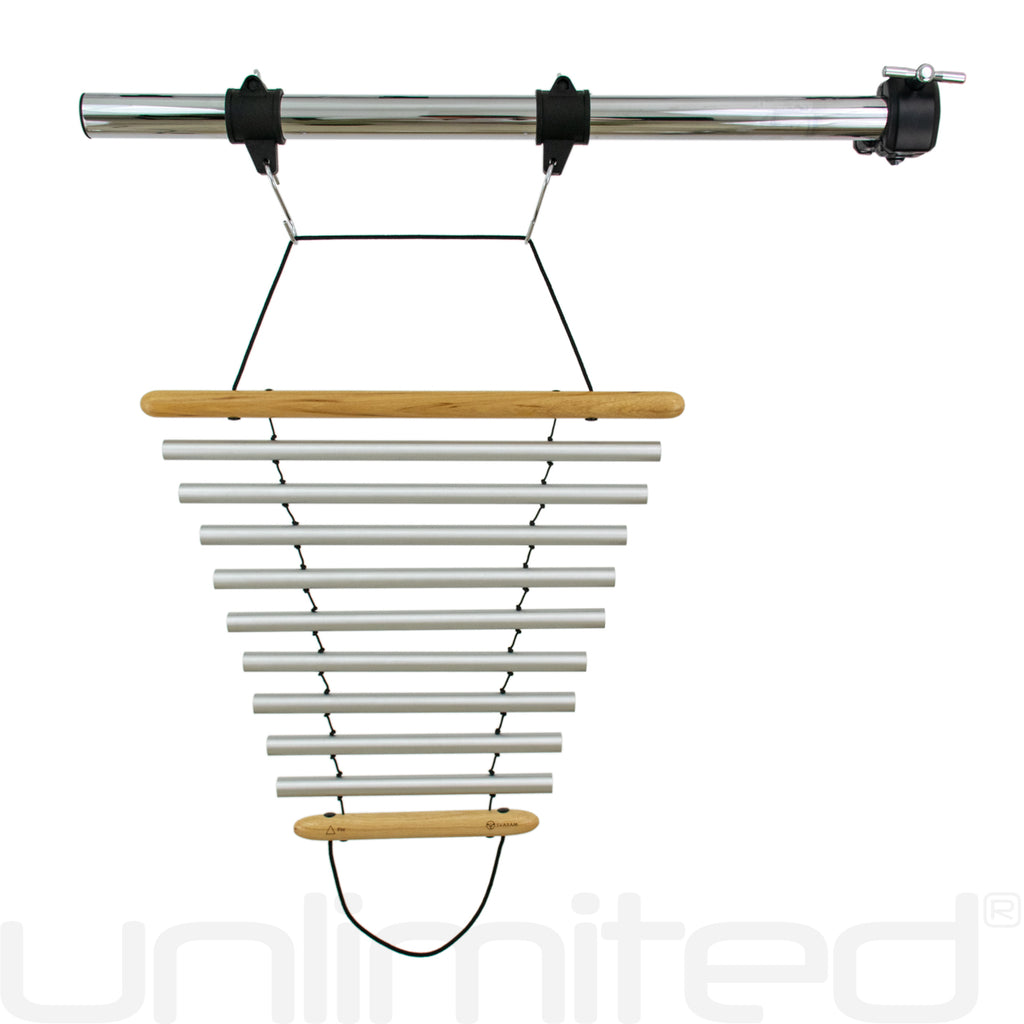 Svaram Swinging 9 Bar Chimes on Stands - A432 Hz - Gongs Unlimited