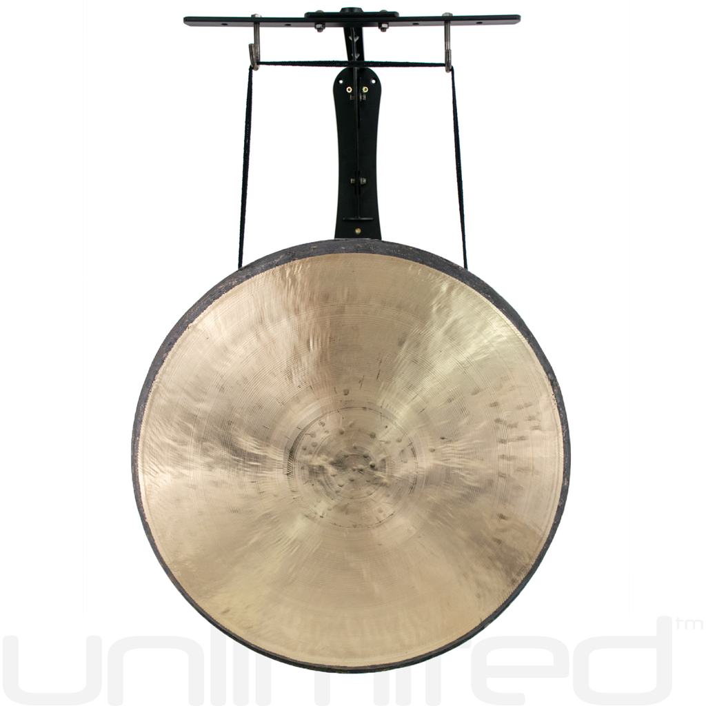 22" Chinese Gongs on the Internal Wave Gong Hanger - Gongs Unlimited
